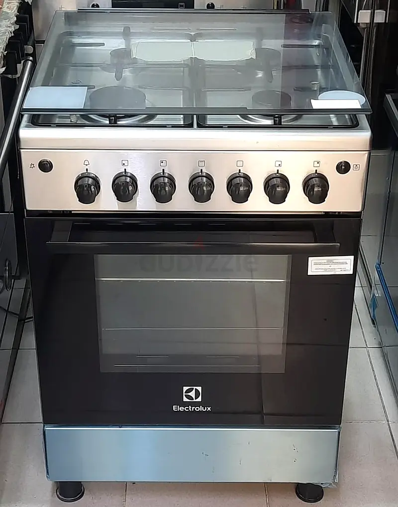 Electrolux Gas Cooker EKG611A1OX Silver/Black 60x60cm FREE DELIVERY ...