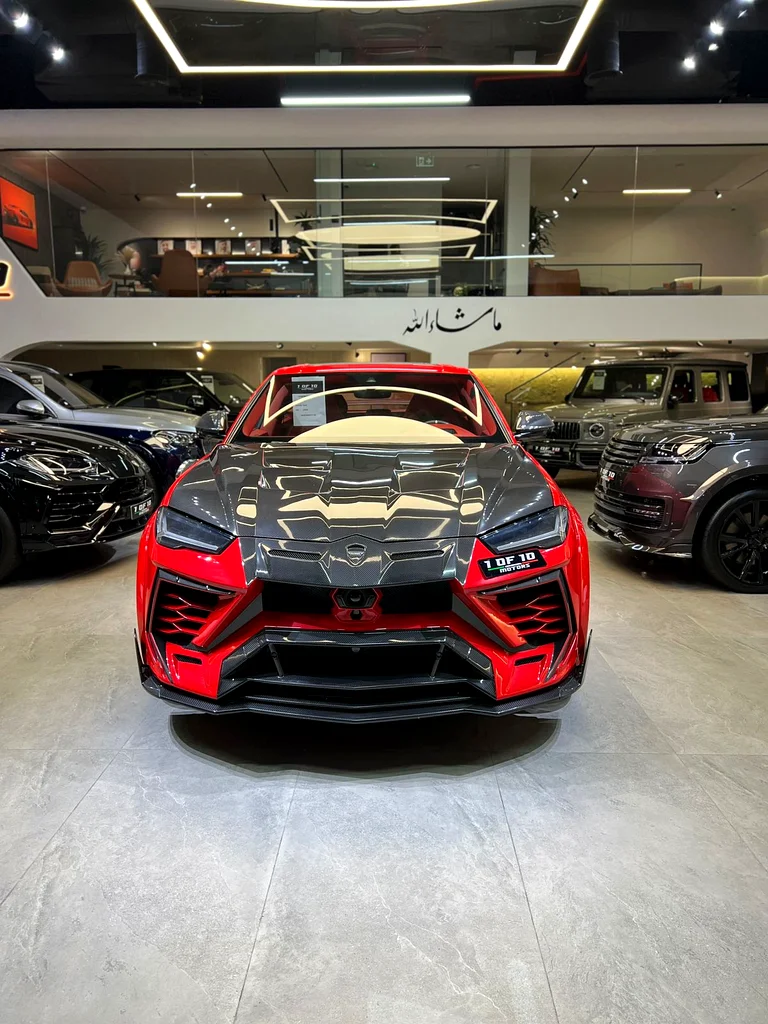 2019 LAMBORGHINI URUS WITH MANSORY KIT RED BLACK- GCC - FULL OPTION ...