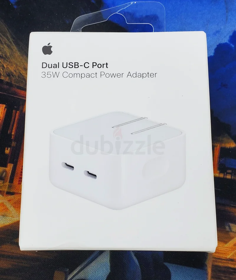 Apple 35w Dual Usb C Port Compact Power Adapter Mnwm3ama White Dubizzle