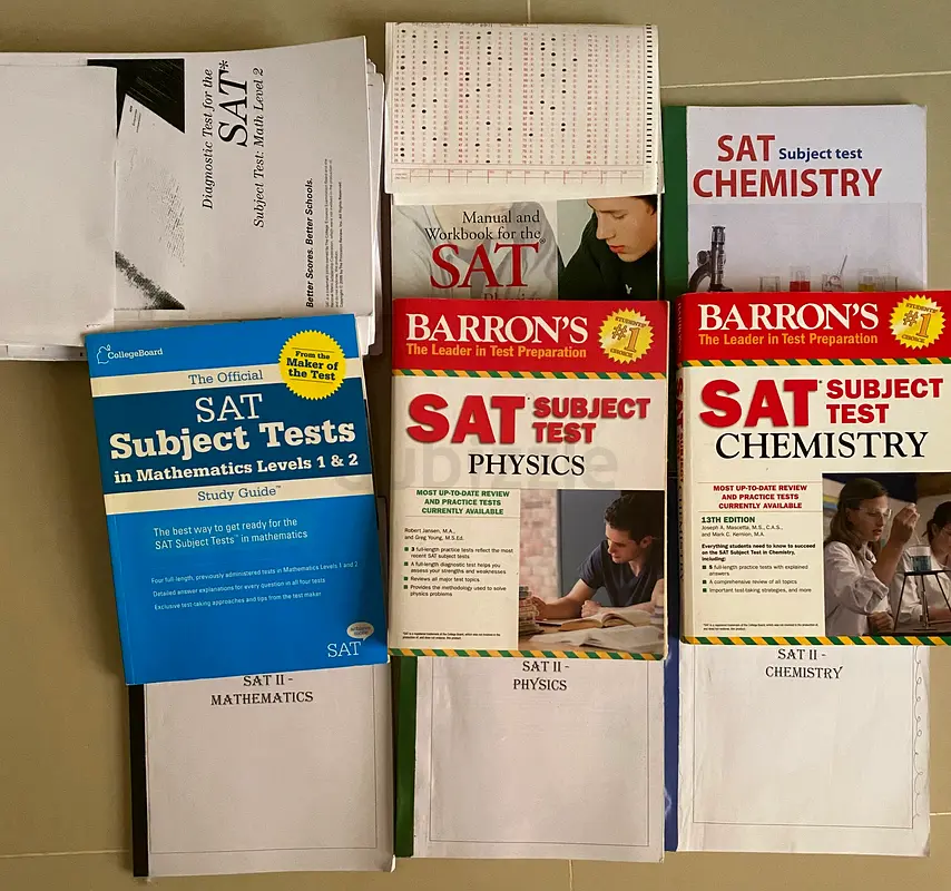 SAT preparation books and notes | dubizzle
