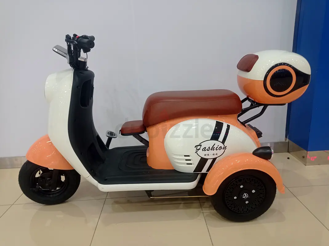 Electric Tricycle X3A two Seat Adult one baby seat foldable, 48V20AH ...