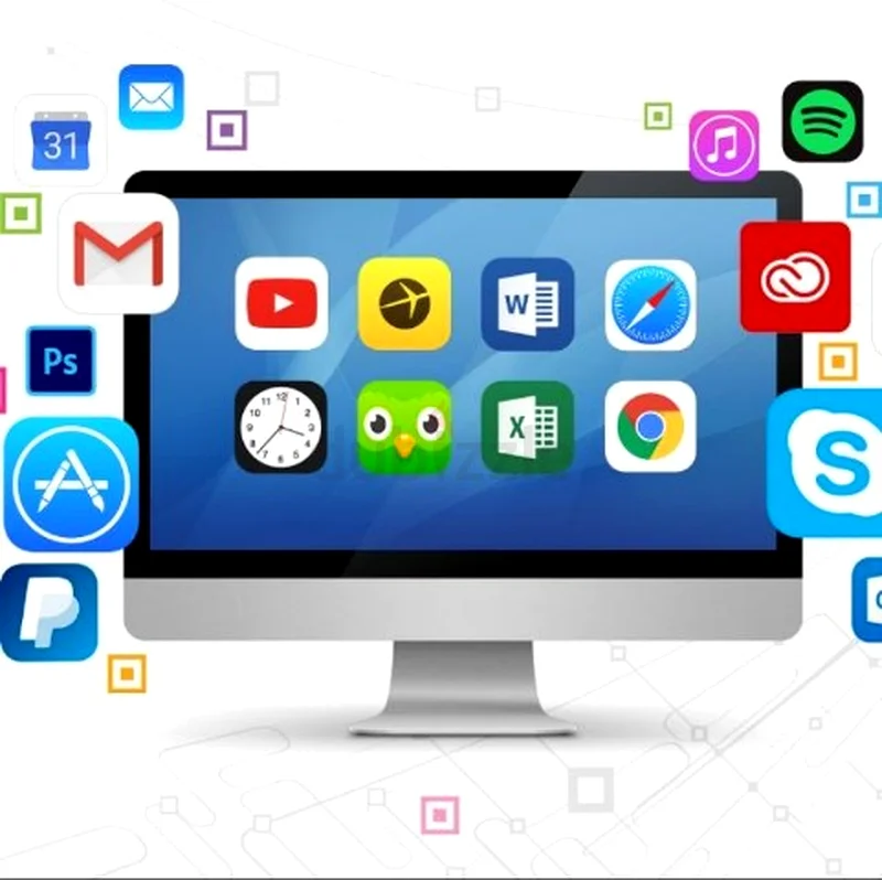 Microsoft Office, auto CAD, Photoshop and all other software available ...