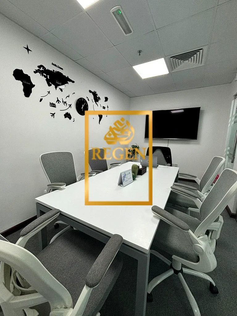 Office: Furnished Office with Ejari For Rent in Aspin Commercial Tower ...