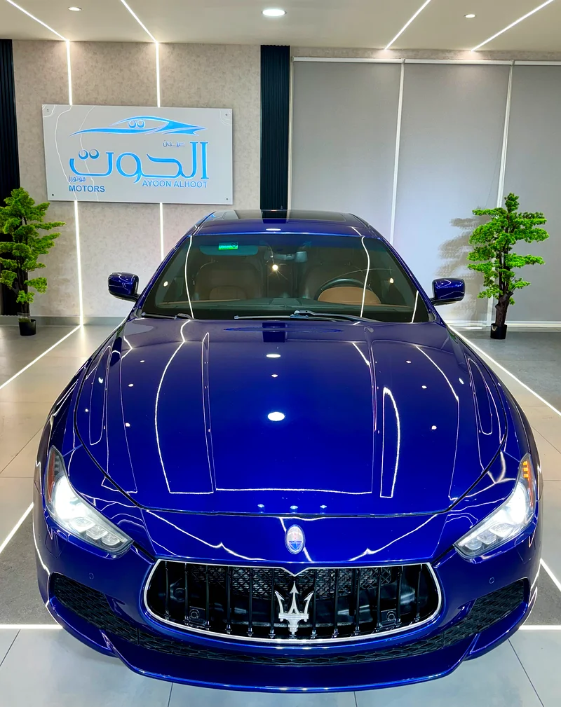 AMAZING BLUE COLOR MASERATI GHIBLI SQ4 V6 || GCC || FREE ACCIDENT ...