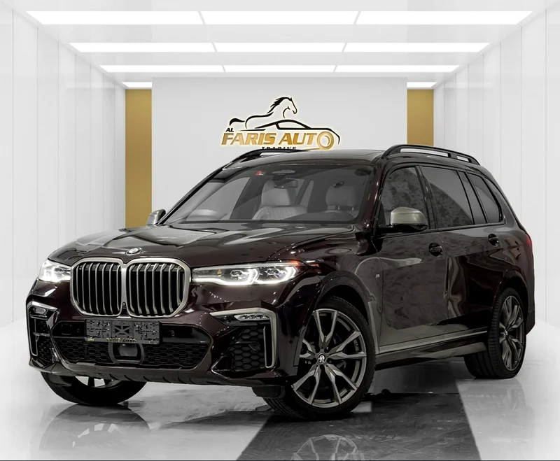 BMW X7 M-50i - 7 SEATER - MERIN IVORY WHITE AND FINEWOOD TRIM FINELINE ...