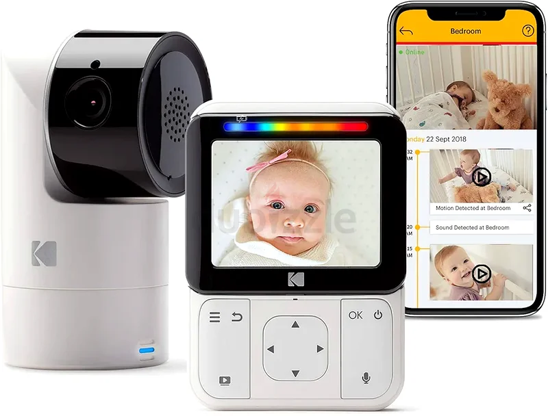 KODAK Cherish C225 Video Baby Monitor Tilt Pan Zoom Camera 2.8 HD Screen Hi res Camera dubizzle