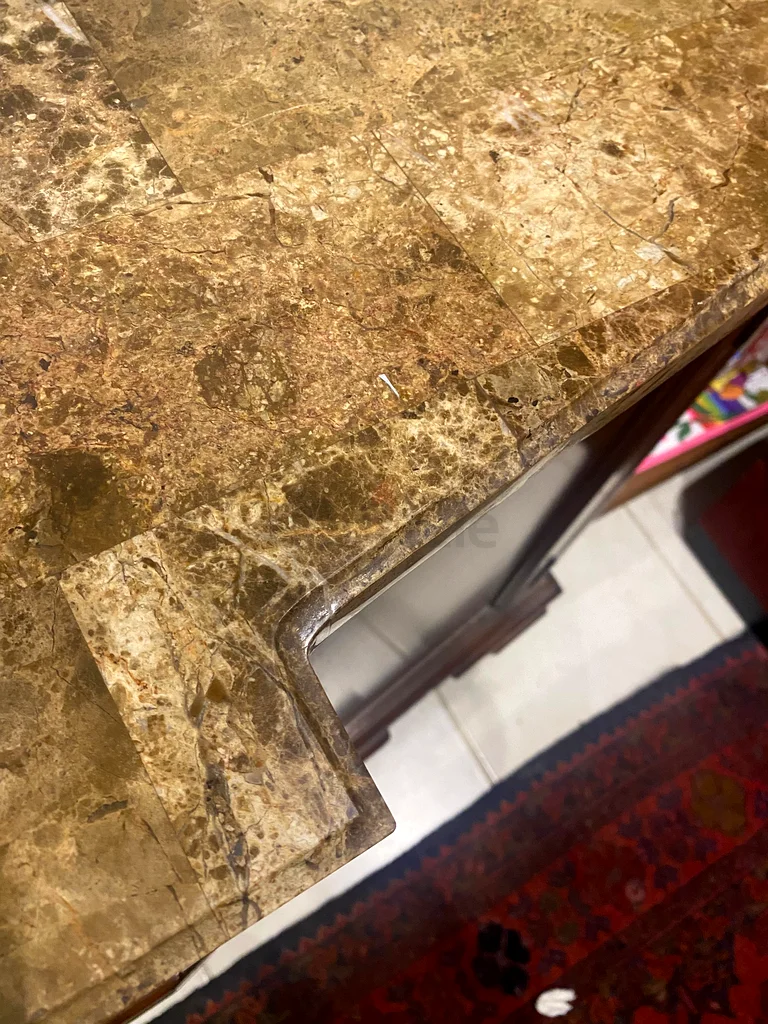 Elegant buffet table with marble top aed 999 | dubizzle