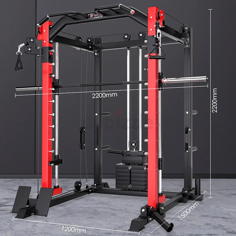 Smith machine/full power cage with 40kg weight Stack | دوبيزل