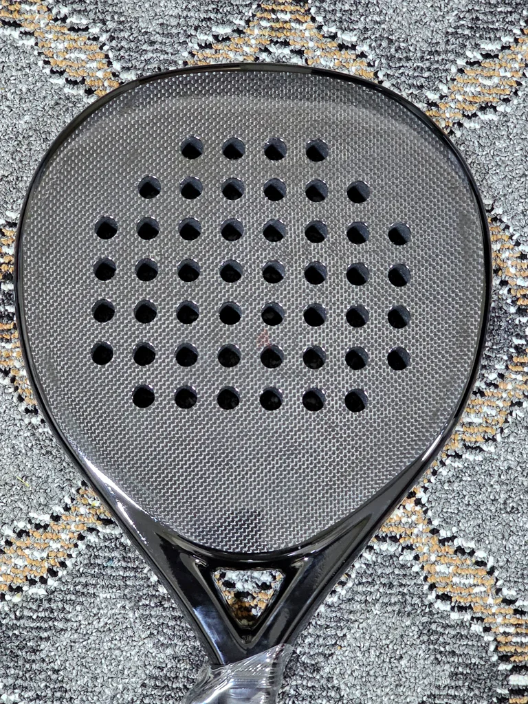 For Sale - Round Carbon Face Glass Frame Padel Racket with Soft Grip ...