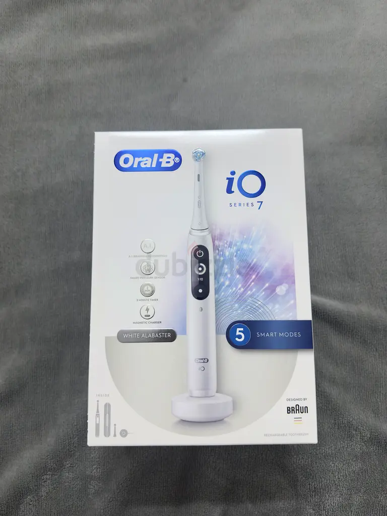 Braun Oral B iO™ Series 7 Electric Toothbrush White Alabaster | دوبيزل