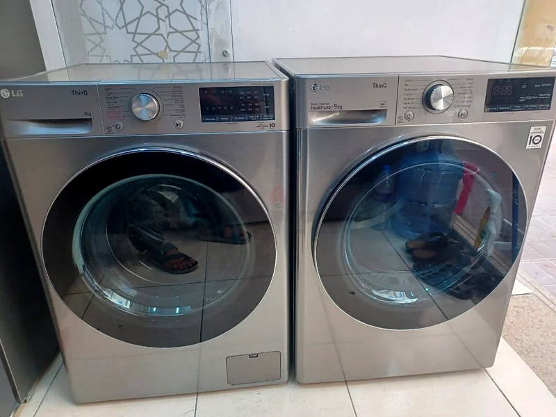 Lg latest model 9kg washer and 9kg dryer same like new condition ...