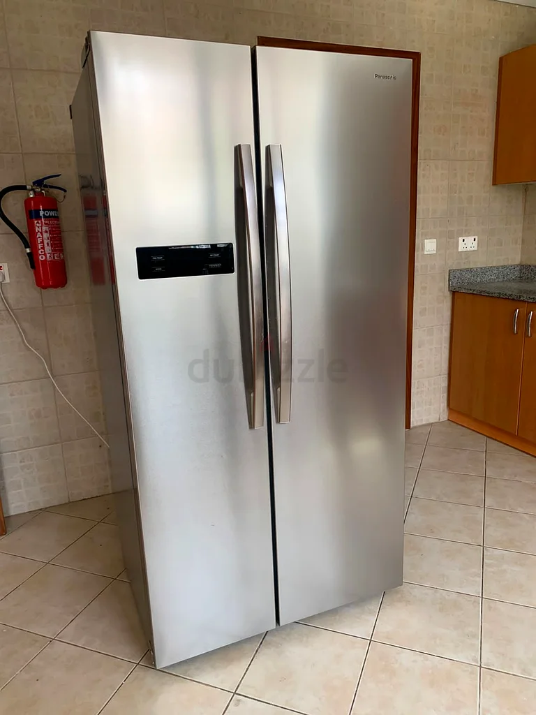 Panasonic Brand Side By Side Fridge Freezer With Digital Clock | dubizzle