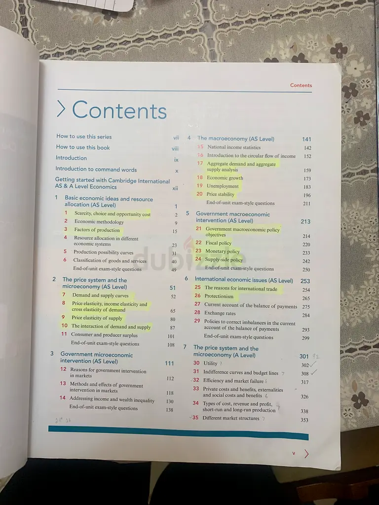 CIE AS and A level economics Coursebook colored | دوبيزل أبوظبي