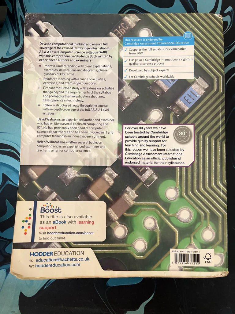 Computer Science Caie David Watson Textbook Dubizzle