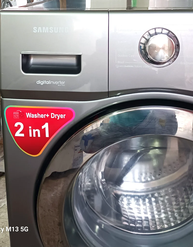 Samsung Washing Machine 7/5 eco bubble digital inverter combo washer ...