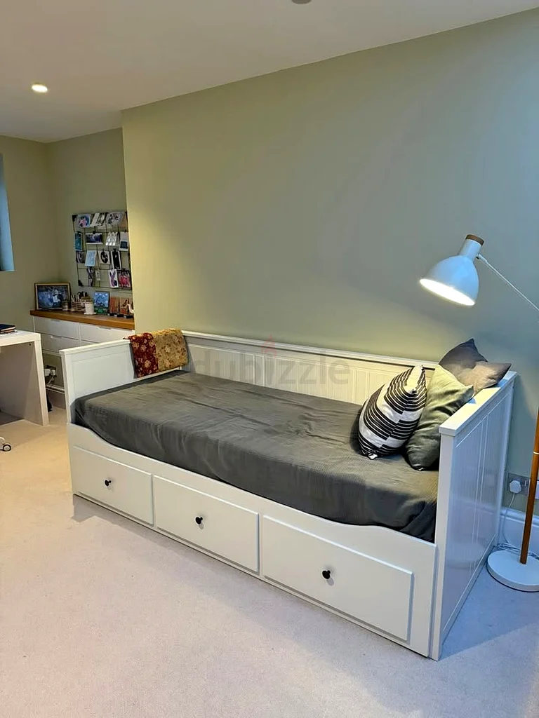Ikea White hemnes daybed with 2 ikea mattress dubizzle