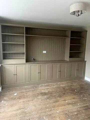 Classifieds: Elegant Custom-Made Beige Wooden Entertainment Center ...