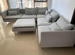 IKEA soderhamn corner lshape sofa with footstool | dubizzle