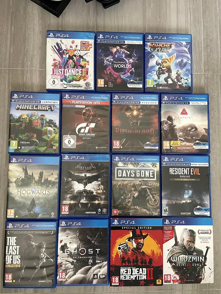 PS4 FULL SET: Console+VR+controllers+gun+top games collection. | dubizzle