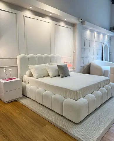 Classifieds: Elegant Modern Bed Frame with Plush Upholstery | dubizzle ...