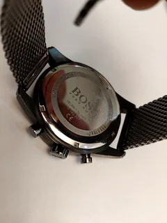 Hugo Boss Mens 44 MM Grey Chronograph Stainless Steel Watch | 1513837 ...