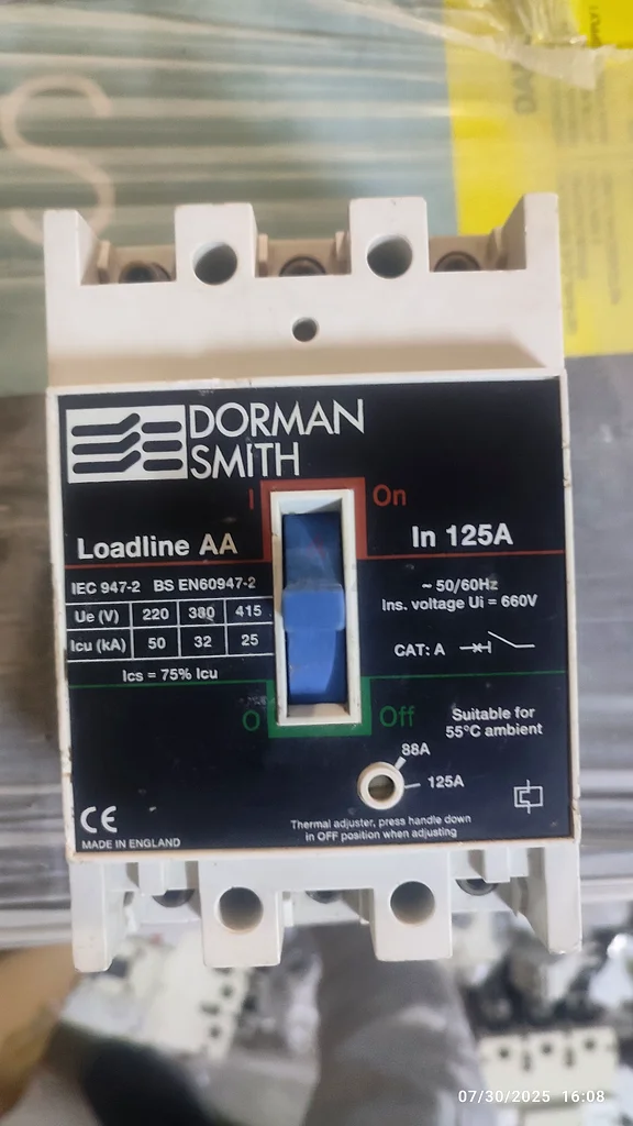 Dorman Smith 125A Loadline Circuit Breaker - Reliable Electrical Equip ...