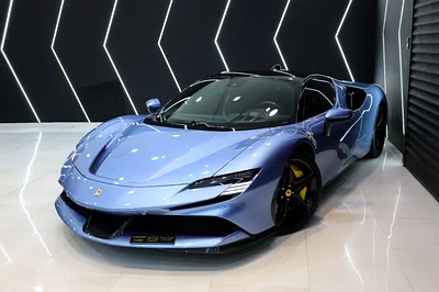 Blue Ferrari SF90 Stradale for Sale in Dubai | dubizzle