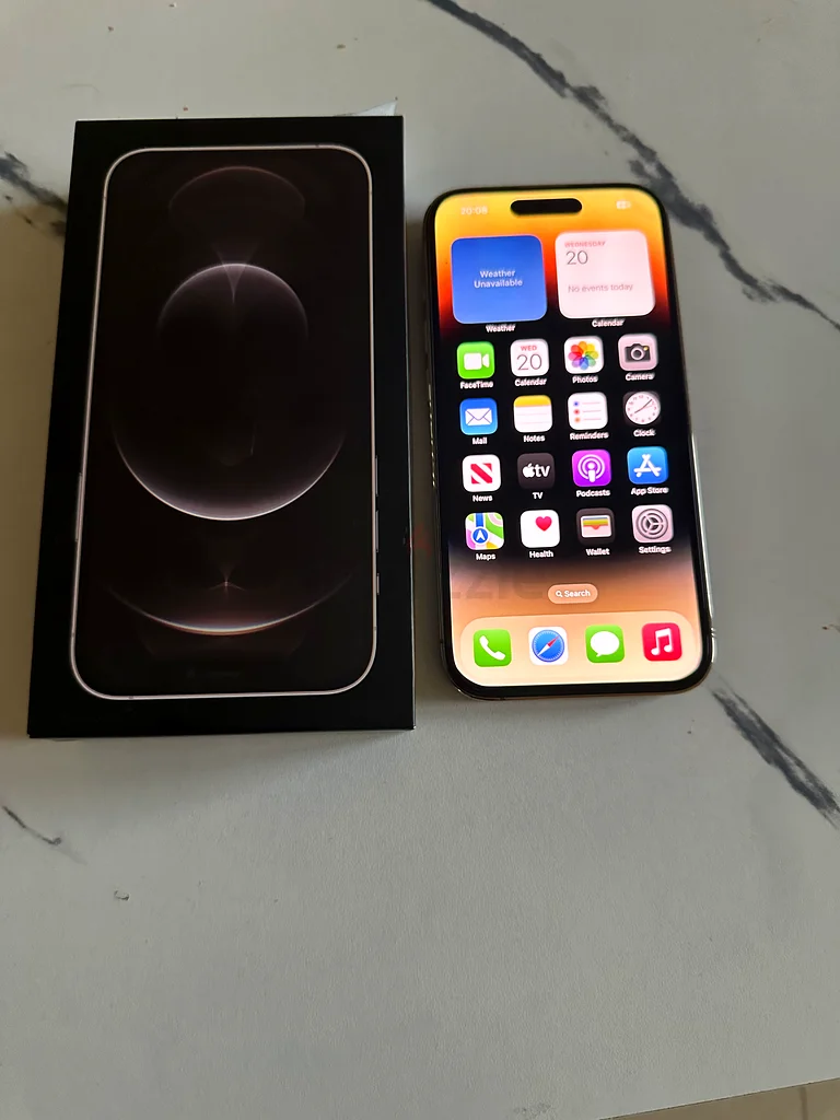 Apple iPhone 14 Pro with Box - new original battery - 100% health - 1900 dhs | dubizzle