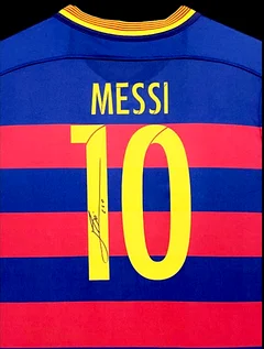 Messi signed kit Icons certificate | dubizzle
