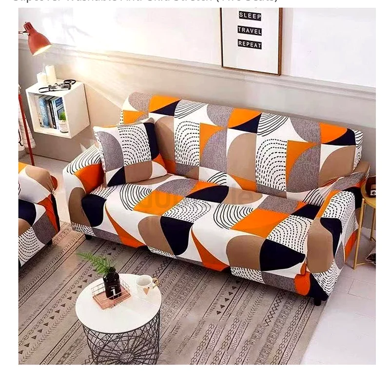 Stylish Geometric Print 2 Sofa cover for Sale! | dubizzle