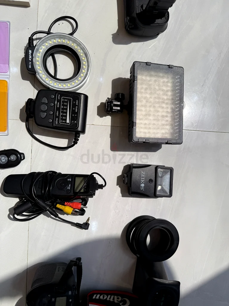 Complete Canon EOS 60D DSLR Kit + Tripod, Lenses, Flash Accessories ...