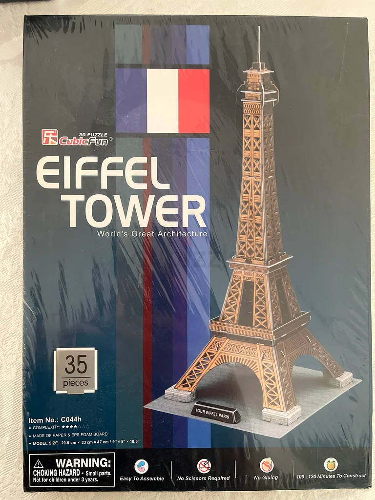 Build Your Own Eiffel Tower Model Kit - 35 Pieces! Brand new. Can be ...