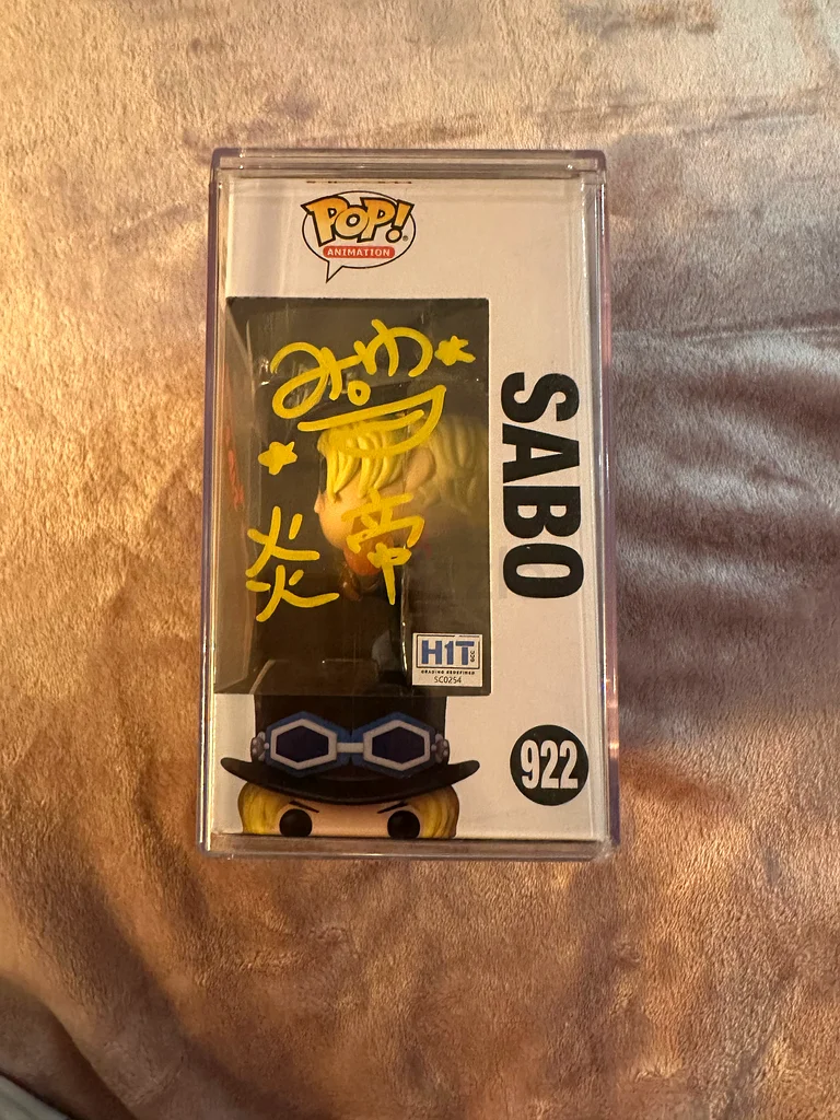 Rare Sabo One Piece Funko Pop - Double signed Figure by Johnny Yong ...