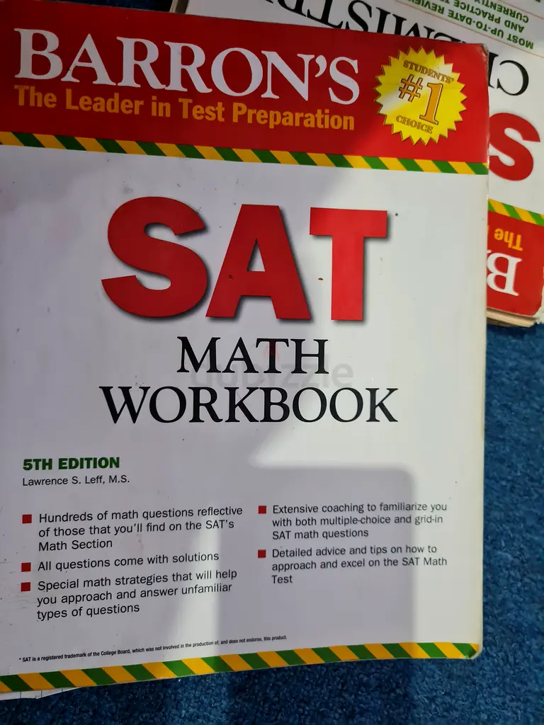 Barrons SAT Math Workbook - Essential Practice for Test Prep | dubizzle ...