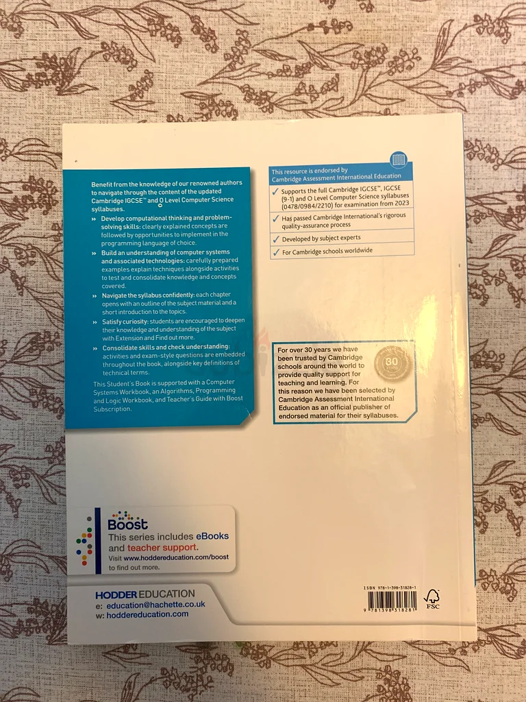 Cambridge IGCSE and O level Computer Science book - Second Edition ...