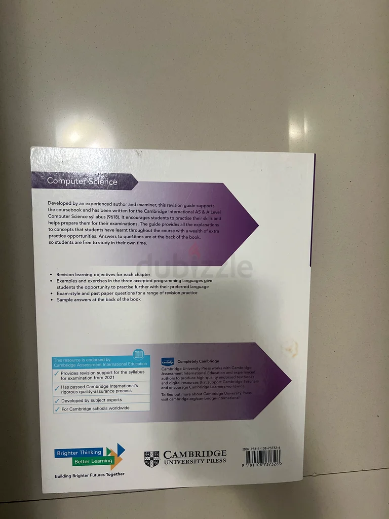Computer science Cambridge IAL revision guide | dubizzle