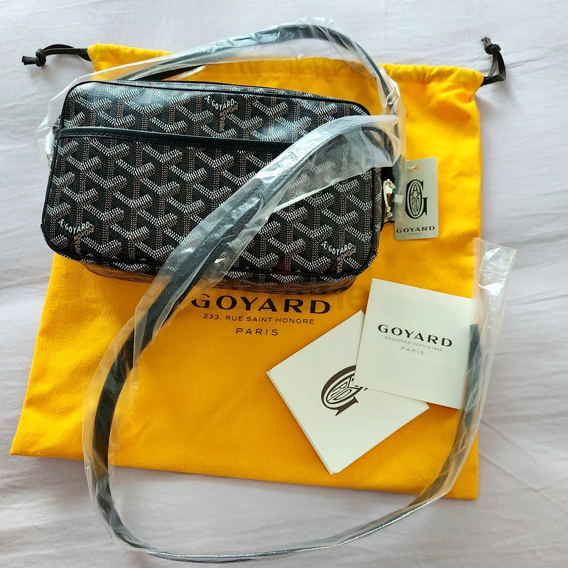 GOYARD Camera Bag Sac Cap Vert PM Black Brand New Sling Shoulder St ...