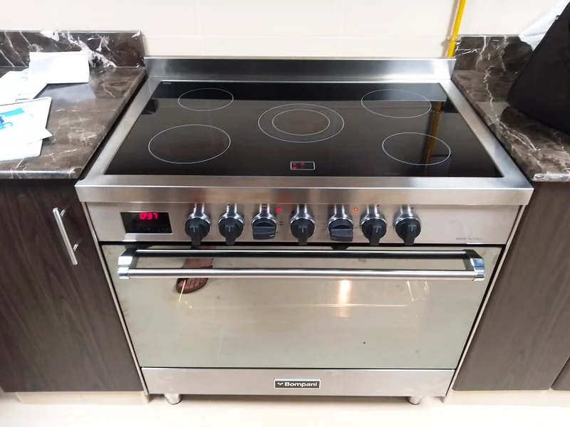 Bompani 5 burners full electric digital cooking range latest version ...