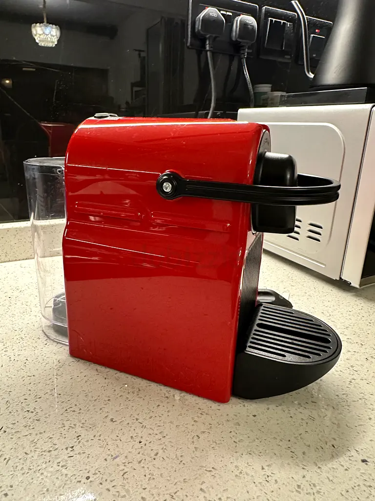 Nespresso Sleek Red Single Serve Coffee Maker - Brew Perfect Coffee ...