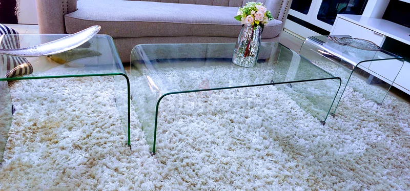 Stunning Glass Coffee Table Set | dubizzle Dubai