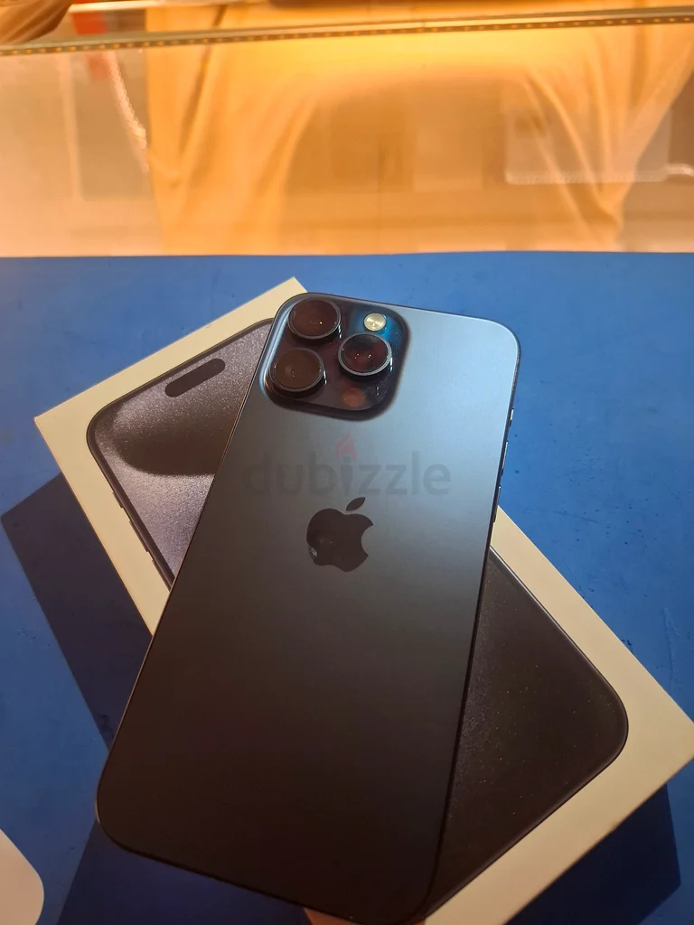 Iphone 15promax 256GB Blue color TDRA with Box | dubizzle Sharjah