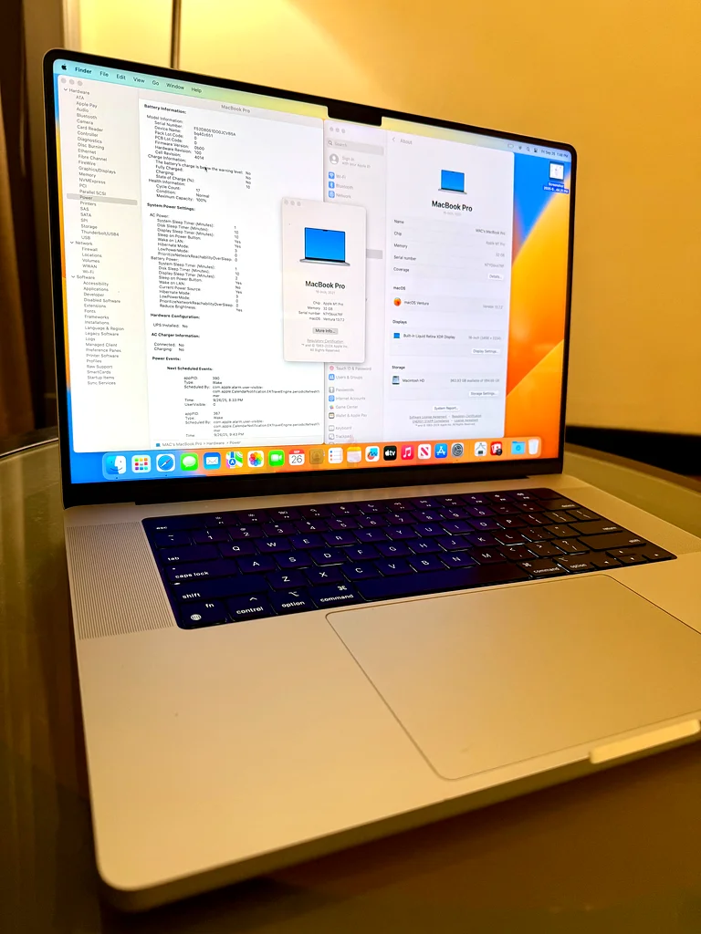 Macbook Pro M1 Pro 16” 32gb Ram / 1tb SSD Silver | dubizzle Dubai