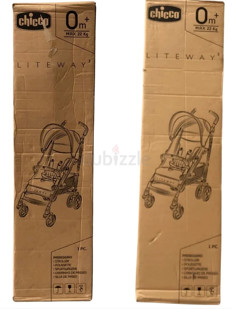 Chicco Lite Way 3 Basic Stroller With Bumper Bar - Red Berry | dubizzle