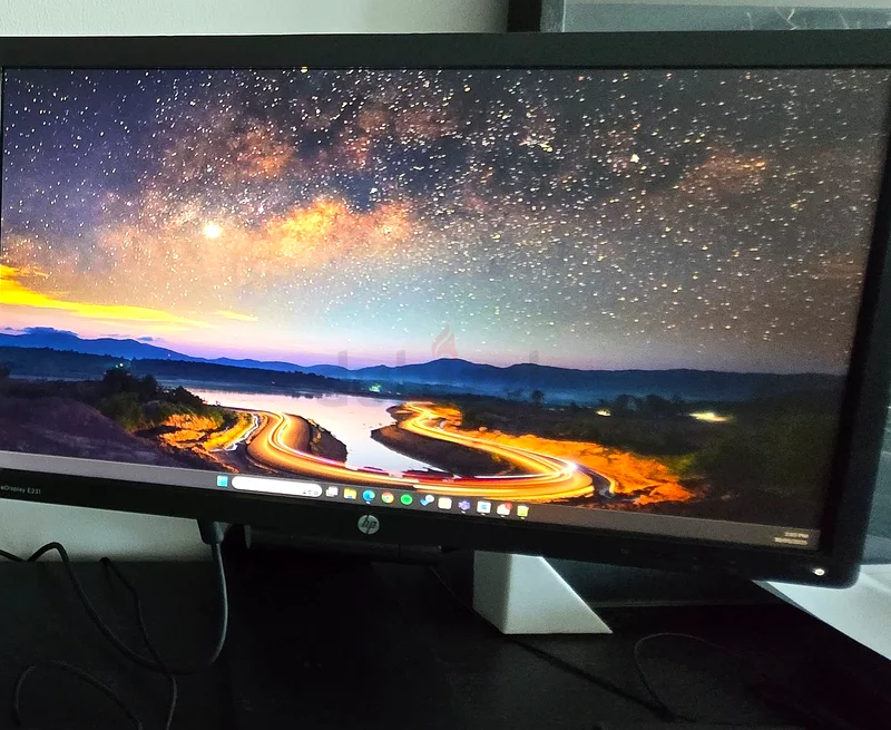 Dual HP Monitors for Sale - Perfect for Gaming and Work Setup! | dubizzle