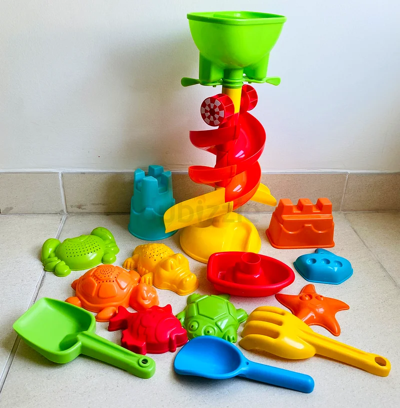 ELC Water Mill and Sand Toys 14 Pieces LIKE NEW | dubizzle