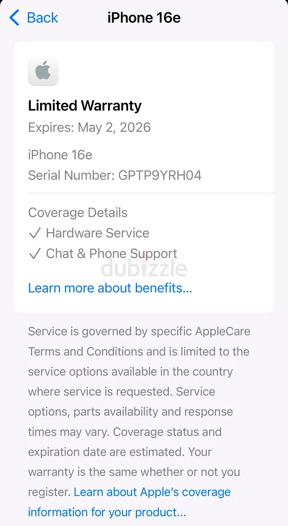 I Phone 16e 128GB TDRA | dubizzle