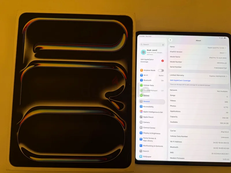 Apple IPad Pro M4 13” 256gb Cellular-WiFi Black color in new conditions ...