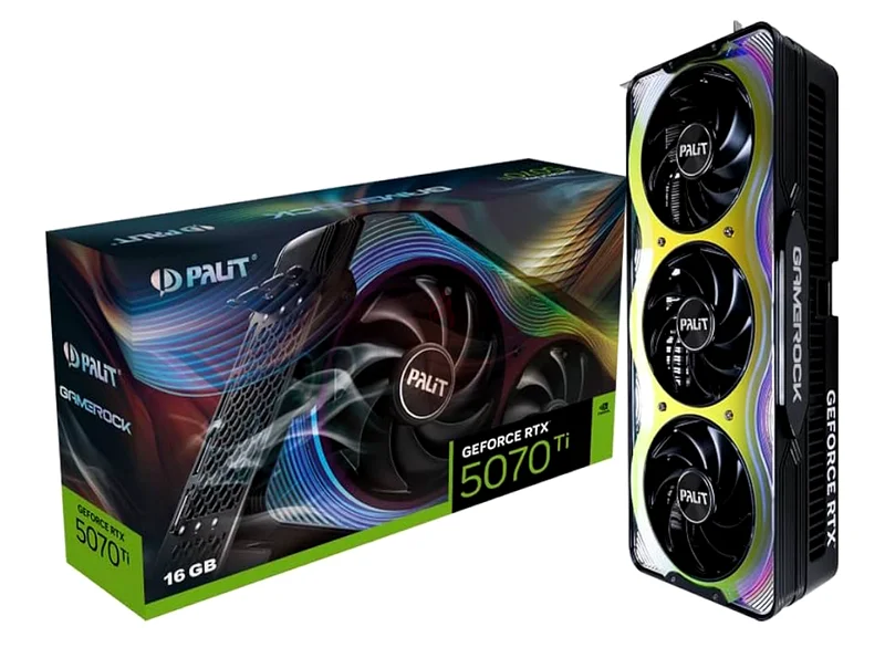 Palit GeForce RTX 5070 Ti - 16 GB Graphics Card for Ultimate Gaming ...