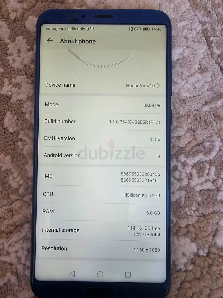 Huawei Honor View10, 6gb Ram, 128gb storage very good condition ...