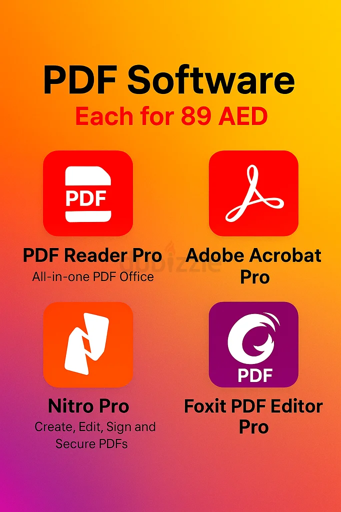 Lifetime PDF Pro Software Windows Mac | dubizzle Dubai